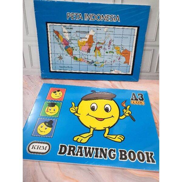 (10pc) buku gambar ukuran A3 merek KRM/drawing book A3 | Lazada Indonesia