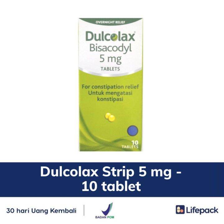 Dulcolax Strip 5 mg - 10 tablet - Obat Sembelit, Konstipasi, dan ...
