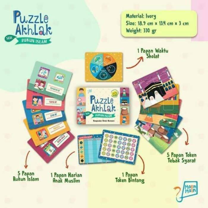 Puzzle Akhlak Rukun Islam | Lazada Indonesia