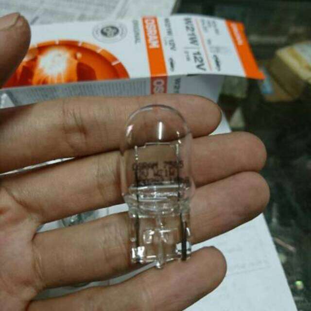 OSRAM Bohlam lampu tusuk Sen sein rihting mobil T20 1 kaki W21W ...