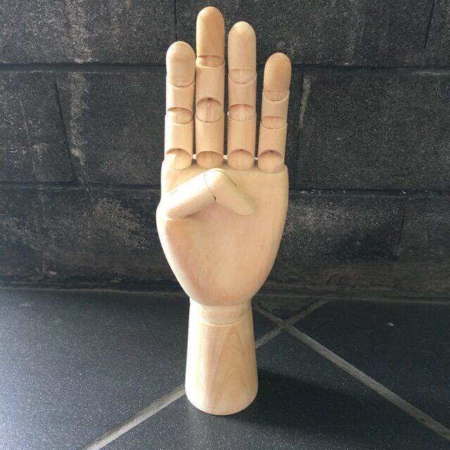 Manekin Tangan Kayu 12 inch 30 cm dan 8 inch 20 cm / wood hand ...