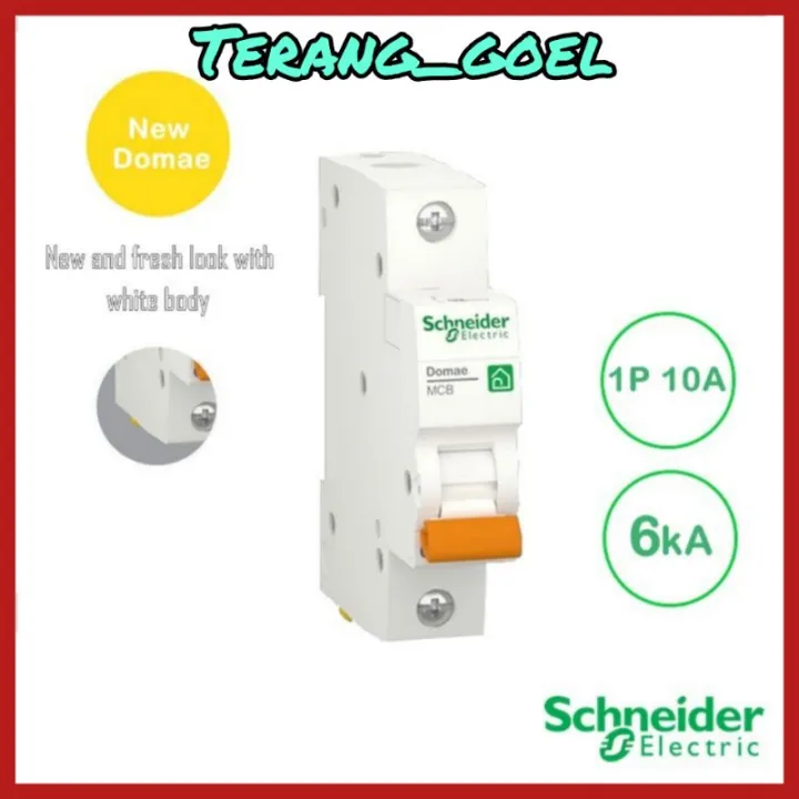 MCB Schneider 1 Phase 6A, 10A, 16A, 20A / Schneider MCB Domae 1 phase | Lazada Indonesia
