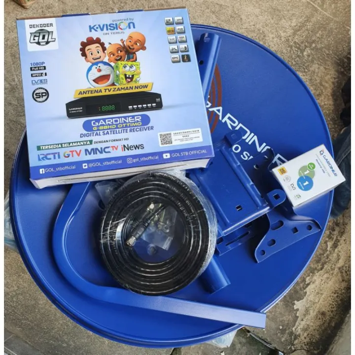 Parabola mini Gardiner Ottimo Komplit dengan Solid/Dish Gardiner, Lnb ...