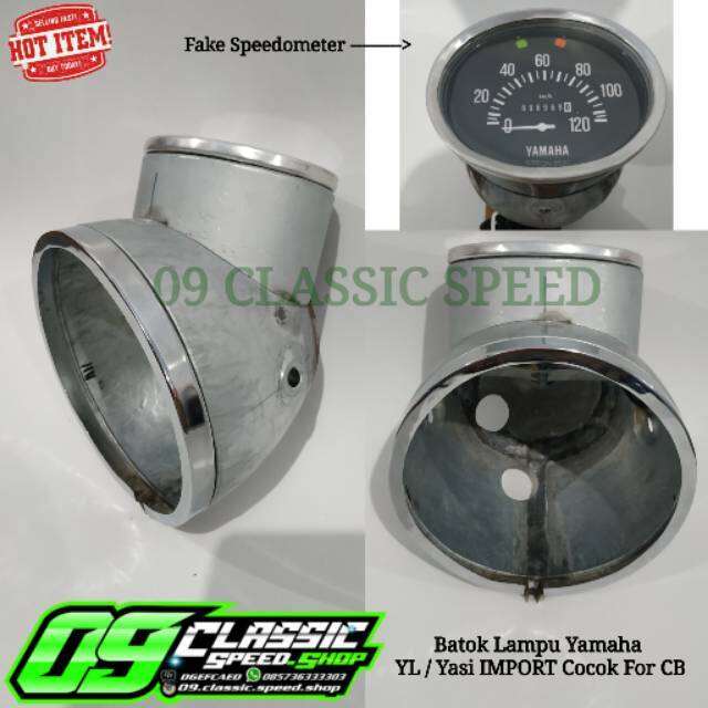 Batok Headlamp Lampu Yamaha YL YASI Import bisa ke CB GL Pro Max 100 ...