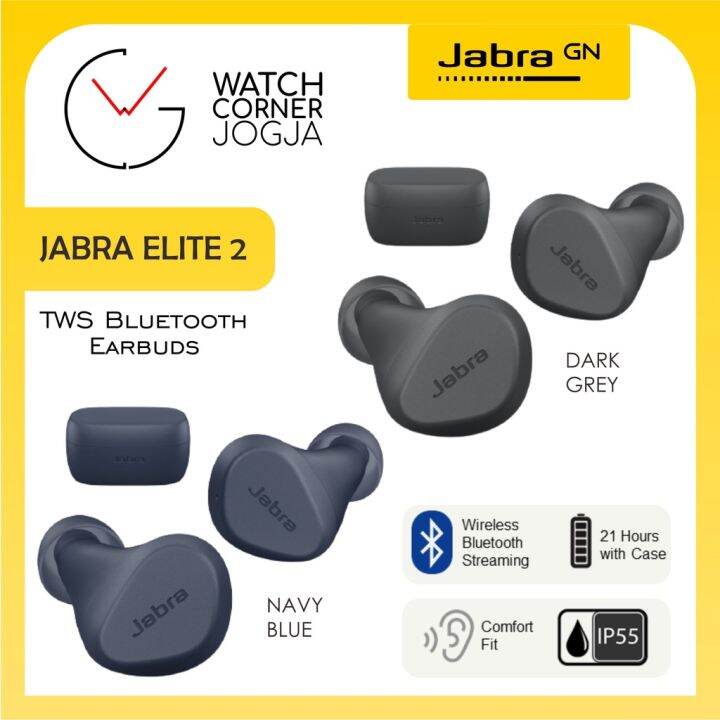 Jabra Elite 2 True Wireless Earbuds Bluetooth Earphone TWS Headset ...