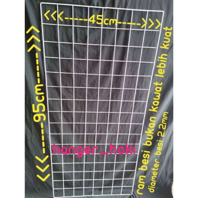Jaring ram besi putih ukuran 45cm x 95cm | Lazada Indonesia