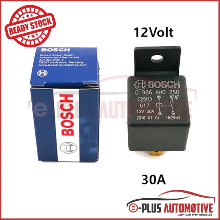 Original Bosch Universal Car 5 Pin Mini Relay 12V 30A | Lazada