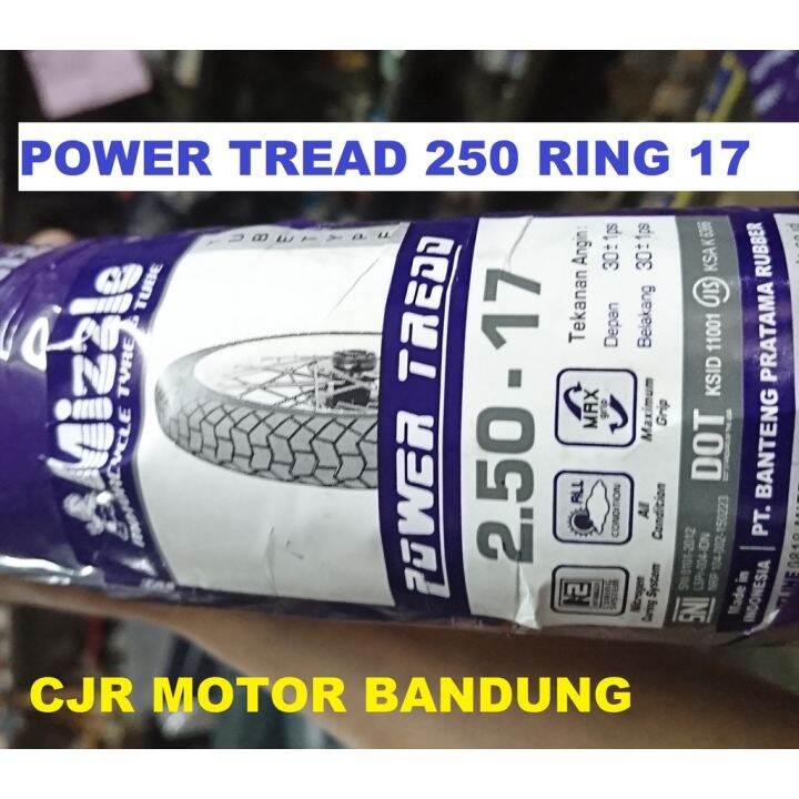 MIZZLE POWER TREAD 250 ring 17 ban tahu motor bebek shogun smash supra ...