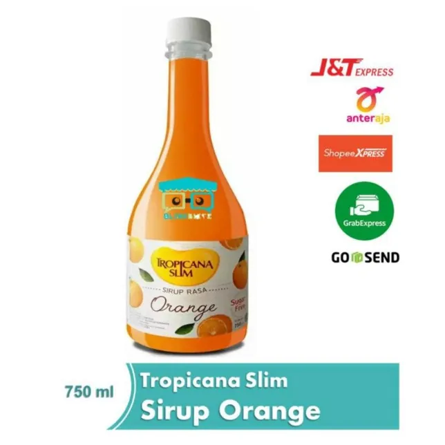 Tropicana Slim Sirup Orange Syrup Jeruk 750 ML Less Sugar | Lazada ...