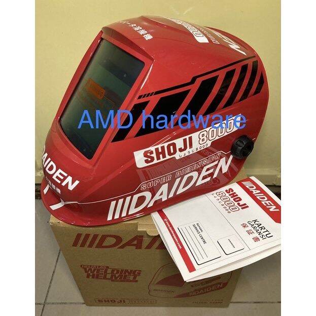 DAIDEN SHOJI8000 Helm Kedok Topeng Las Otomatis Auto Darkening Shoji 8000 Original Asli Jepang ...