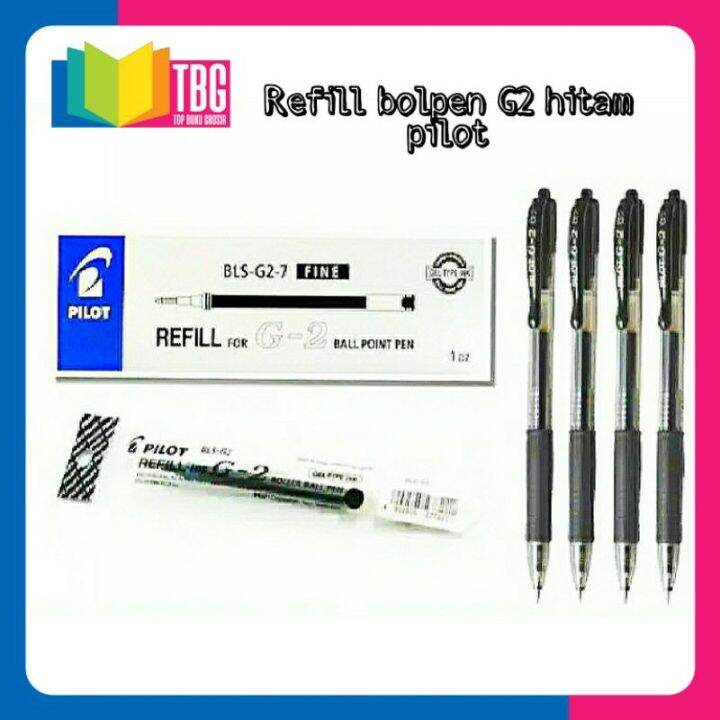 1 PCS REFILL BOLPEN G2 HITAM PILOT (2552) / REFILL PULPEN PILOT ...