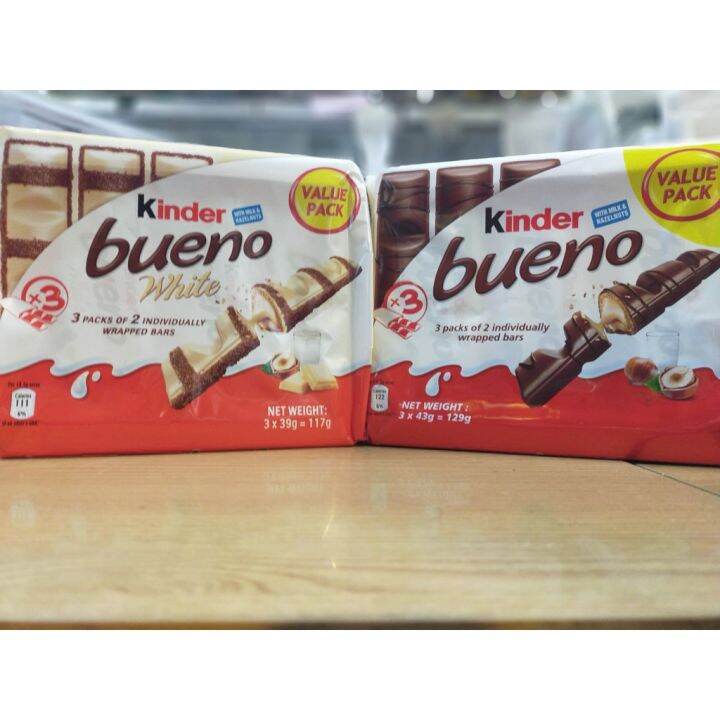 Kinder bueno value pack 3packs of 2 individually wrapped bars | Lazada