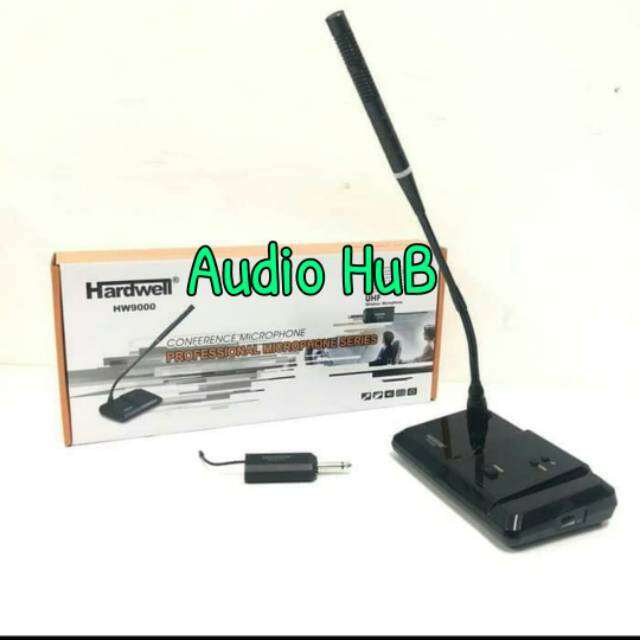 MIC WIRELESS HARDWELL HW 9000 MICROPHONE MEJA PODIUM HARDWELL HW900 ...