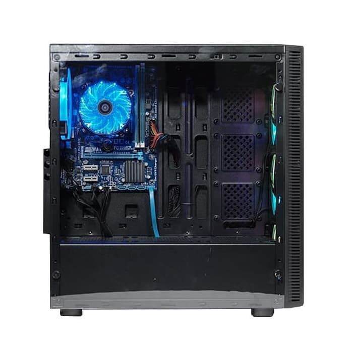 Casing PC SADES Cerberus Gaming PC Case RGB - Full Tempered Glass ...