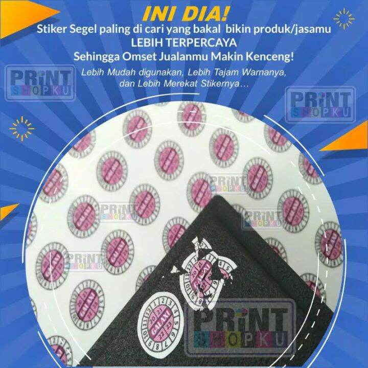 Stiker Segel A4 Pecah Telur/Segel Garansi Premium/ Stiker Garansi A4 ...