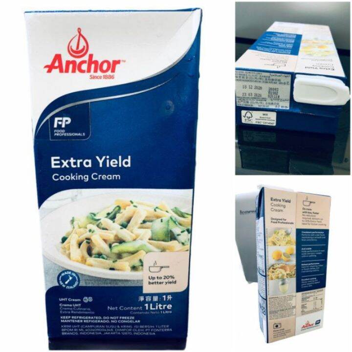 Anchor cooking cream extra Yield 1 liter best seller / culinary ...
