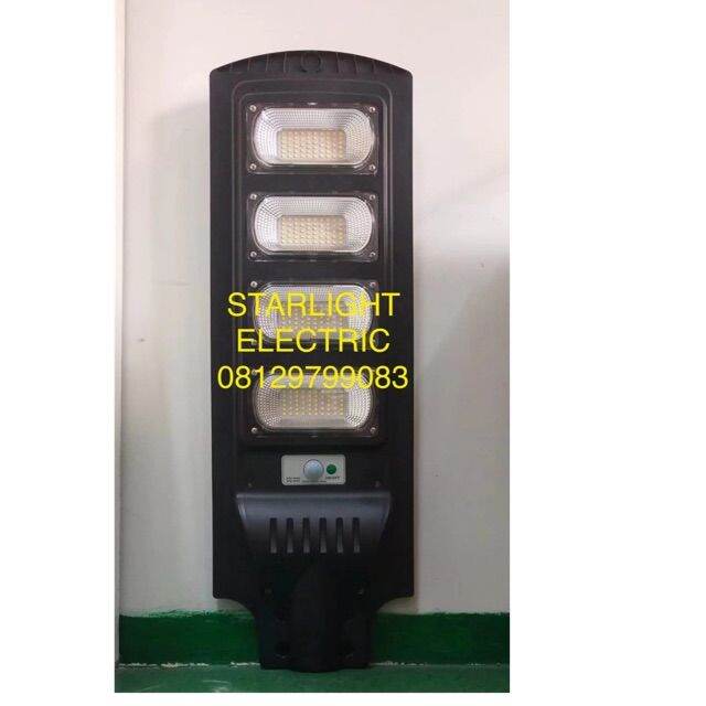 Lampu jalan led solar sel panel surya matahari 120w 120 watt pju led ...