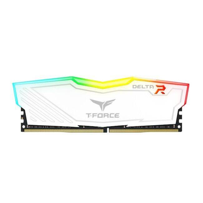 RAM PC TEAM TFORCE DELTA RGB 16GB (2x 8GB) PC4 25600 3200MHZ - WHITE ...
