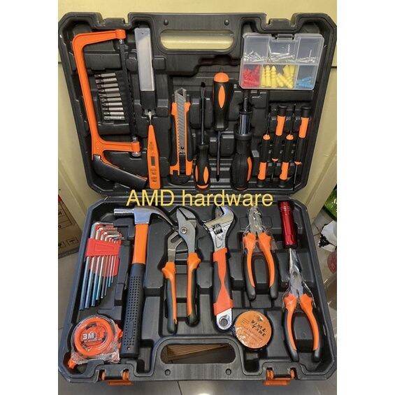 PAKET TOOLKIT SET LENGKAP TOOLBOX HANDTOOLS JLD A-102PC Total 102pcs ...