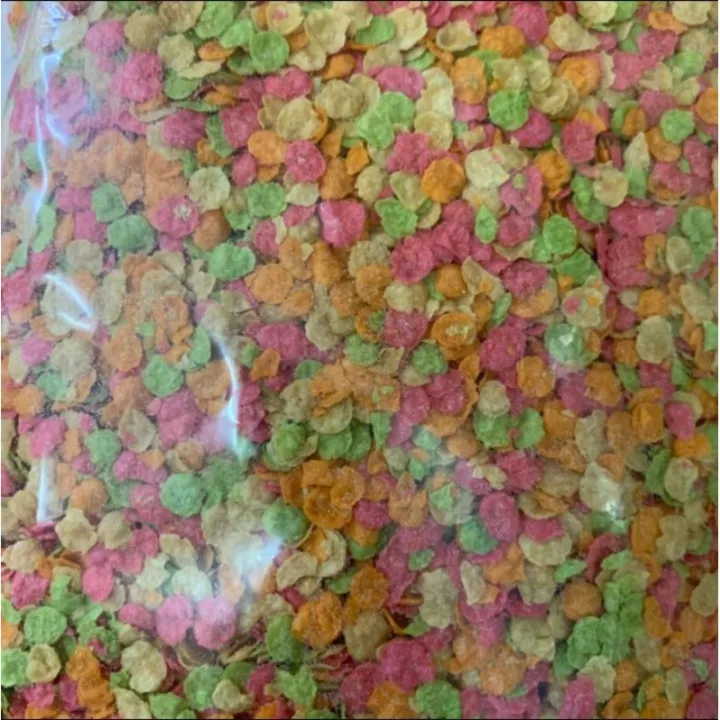 มินิคอนเฟลกแบบสีเรนโบล mini corn flakes Rainbow 500g | Lazada.co.th