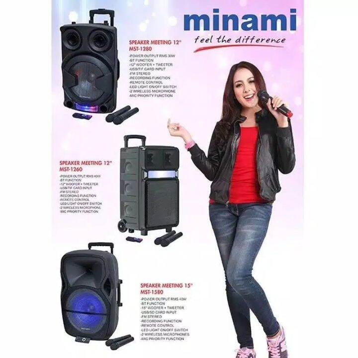 Speaker Aktif Portable Meeting Room MINAMI 15 COD Tunggal Mic Usb ...