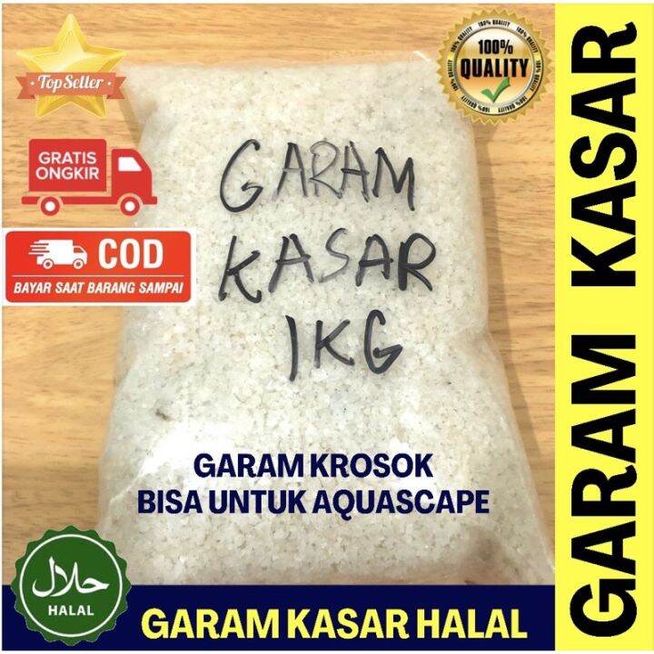 Garam Krosok 1kg Food Grade HALAL / Garam Kasar / Garam Ikan / NaCl ...