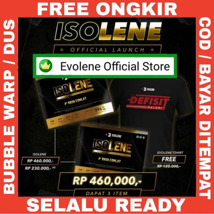 ISOLENE WHEY ISOLATE PROTEIN EVOLENE 396 GRAM SUSU FITNESS SUSU GYM 12 ...