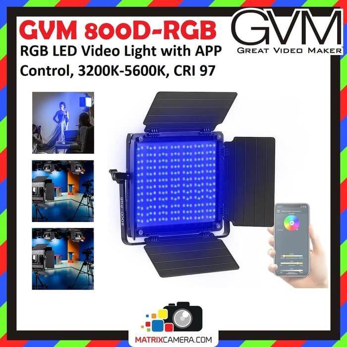 GVM 800D-RGB RGB LED Studio Video Light | Lazada Indonesia