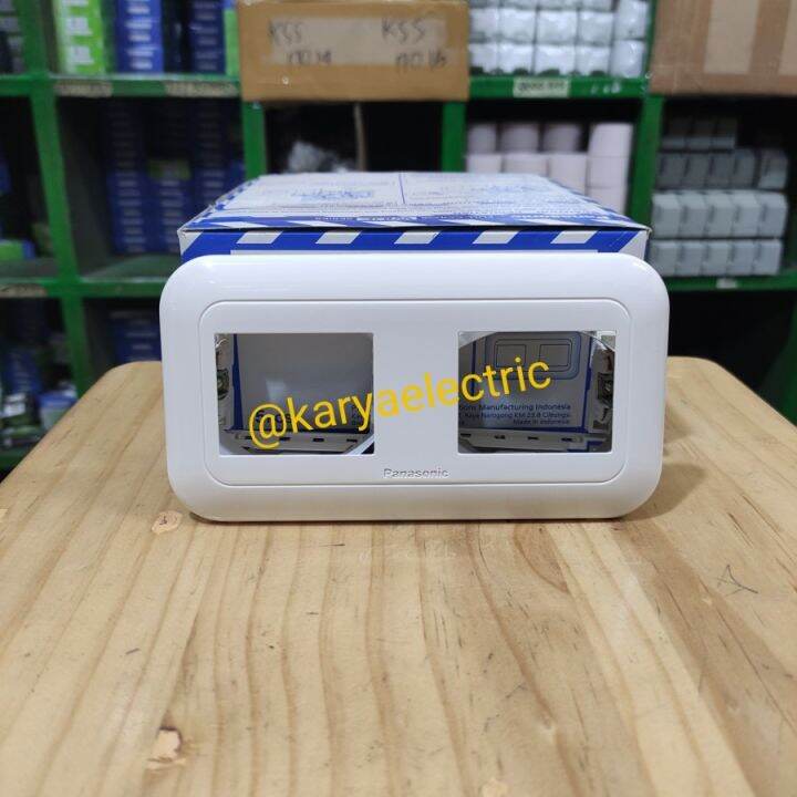 FRAME PANASONIC 2 GANG WIDE SERIES WEJ78049W | Lazada Indonesia