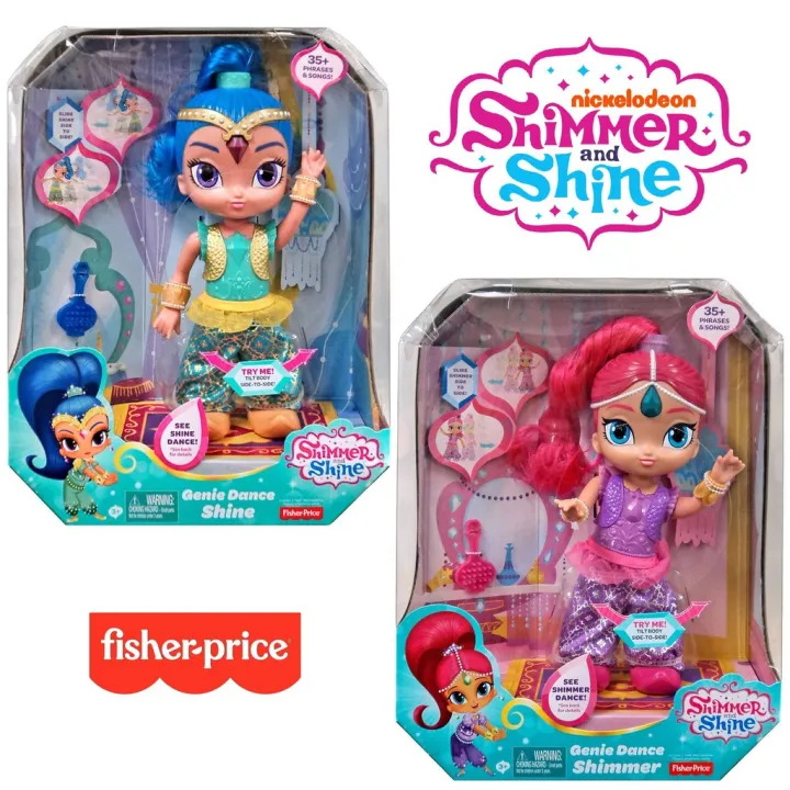 Genie Dance Shimmer and Shine Dancing Dolls Fisher Price Nickelodeon ...