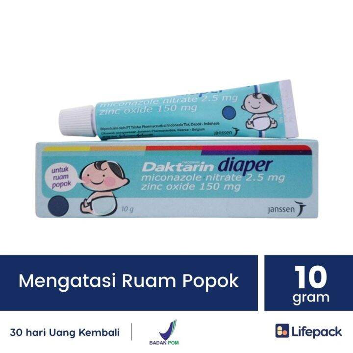 DAKTARIN DIAPERS OINTMENT 10 GRAM - Obat Ruam Bayi Popok - LIFEPACK ...