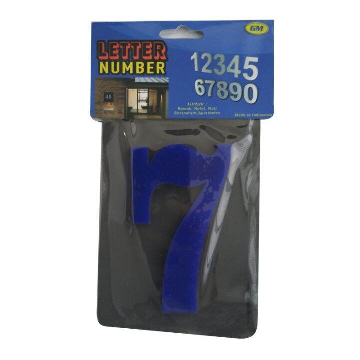 GM LABEL ACRYLIC ANGKA TEMPEL 10CM 7 | Lazada Indonesia