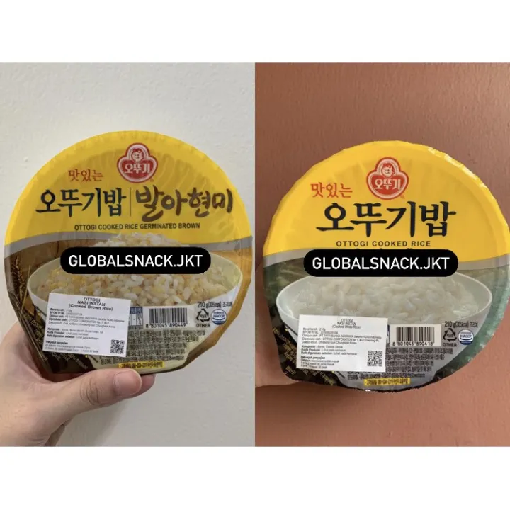OTTOGI COOKED RICE / OTTOGI BROWN RICE- NASI INSTANT KOREA- NASI KOREA ...