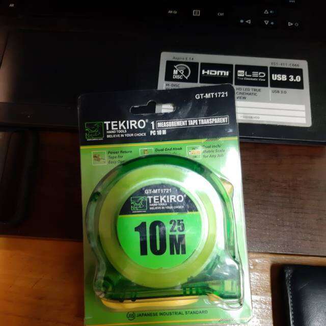 Meteran roll TEKIRO bening transparant 10 meter | Lazada Indonesia
