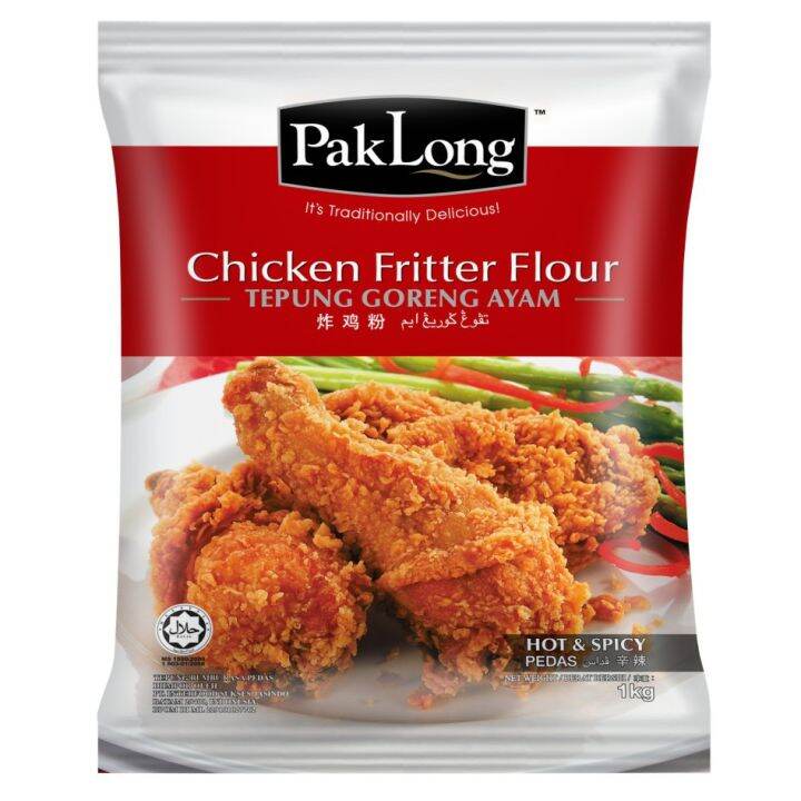 Pak Long Tepung Ayam Goreng Chicken Fritter & Tempura Batter Mix ...