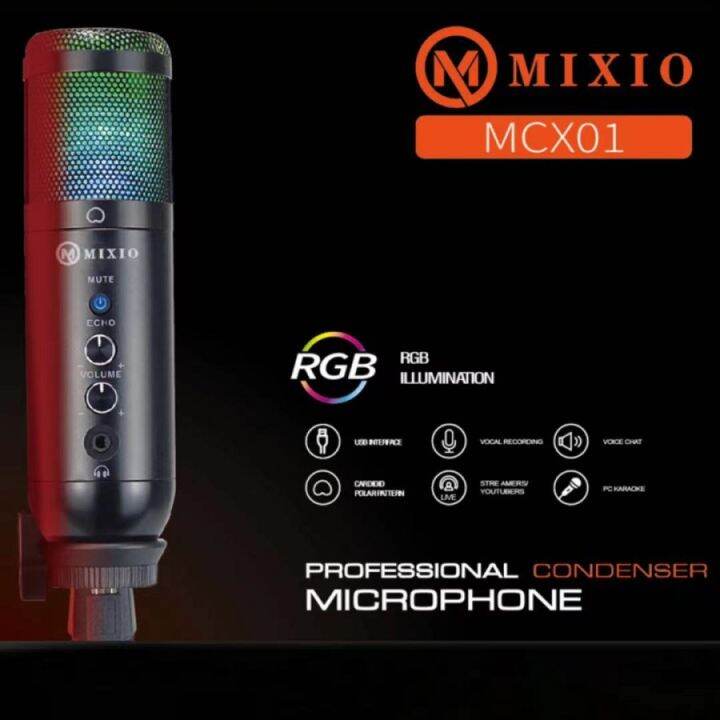 MIXIO - MCX01 Microphone / Microphone Condenser Professional | Lazada ...