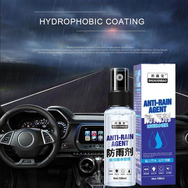 Anti Rain Agent 100ML Glass Nano Hydrophobic Coating Windshield ...