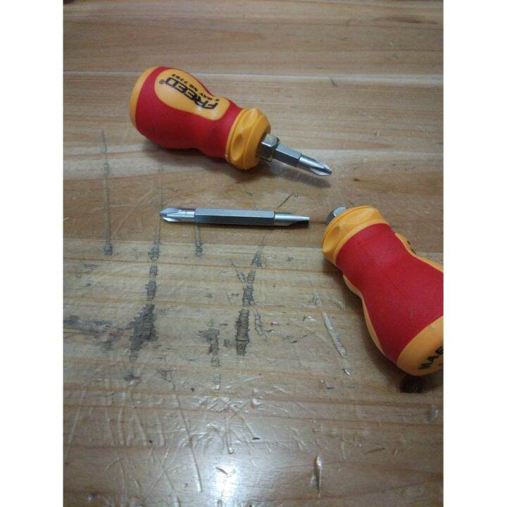 obeng bolak balik + - plus minus kecil pendek | Lazada Indonesia