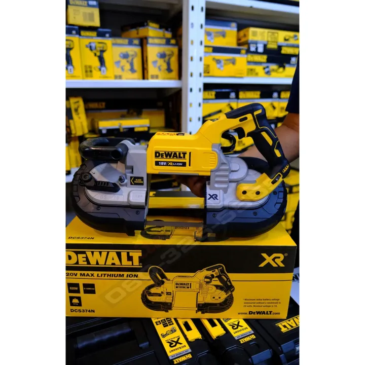 DEWALT DCS374N เลื่อยสายพานไร้สาย 18V (เครื่องเปล่าไม่รวมแบต) ขนาด 125 ...