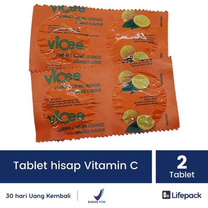 Vicee Orange 2 Tablet - Vitamin C Daya Tahan Tubuh - LIFEPACK | Lazada ...