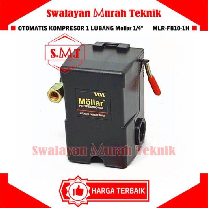 OTOMATIS KOMPRESOR 1 LUBANG 1/4" MOLLAR FB10-1H SWAN PENCET 1 LOBANG ...