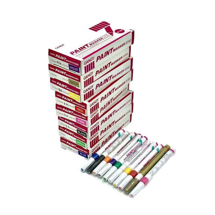 ปากกาเพ้นท์ เกนจี้ GF-250 1.2 มม. (gangy paint marker) | Lazada.co.th
