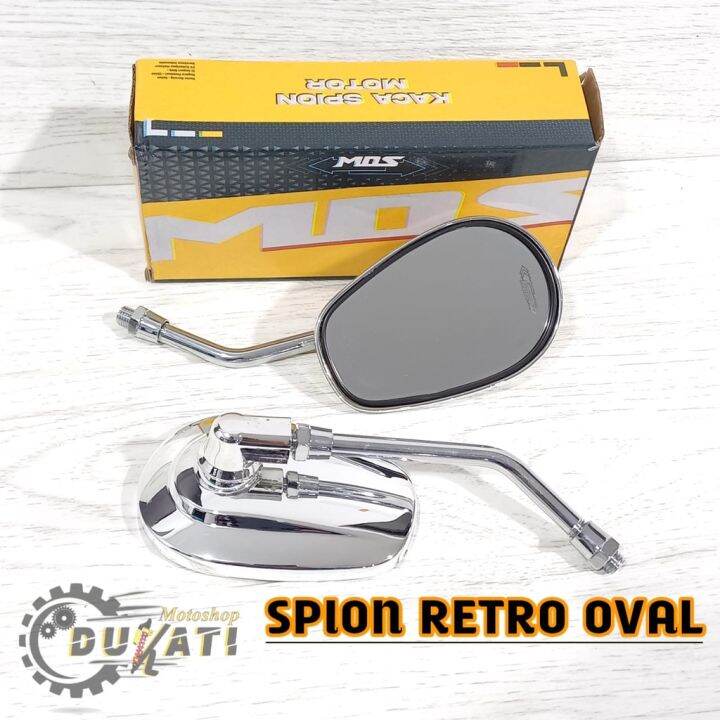 Spion CB 100 125 Spion Retro Oval Clic Crhome Kaca Putih Honda Spion ...