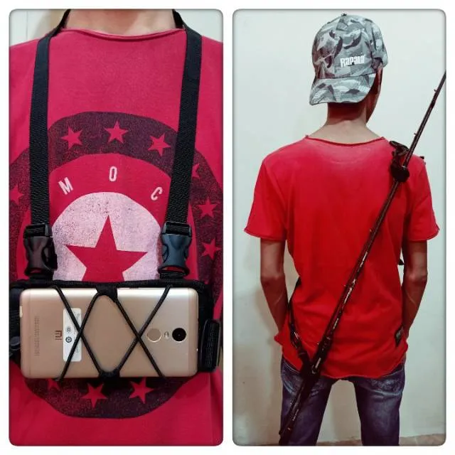 CHEST STRAP 2 IN 1 HOLDER HP & RODBELT | Lazada Indonesia