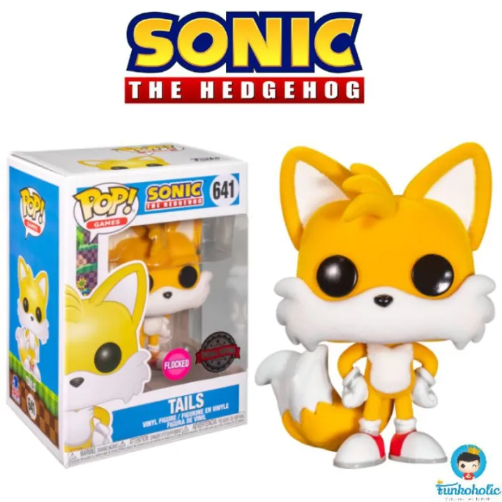 Funko POP! Games Sonic the Hedgehog - Tails (Flocked) [Exclusive] #641 ...