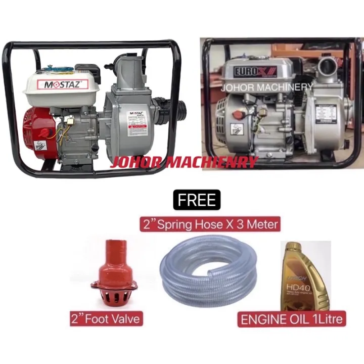 MOSTAZ 2”WATER PUMP C/W 7.0HP ENGINE （EUROX PPU5000/OKAZAWA PUMP） | Lazada