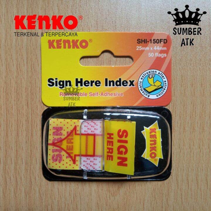 Sign Here Index Kenko SHI-150FD / Penanda Kertas - 1 PCS | Lazada Indonesia