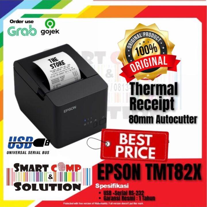 Printer Kasir Epson TMT82X Thermal USB Serial TMT82 X TM-T82 X | Lazada ...