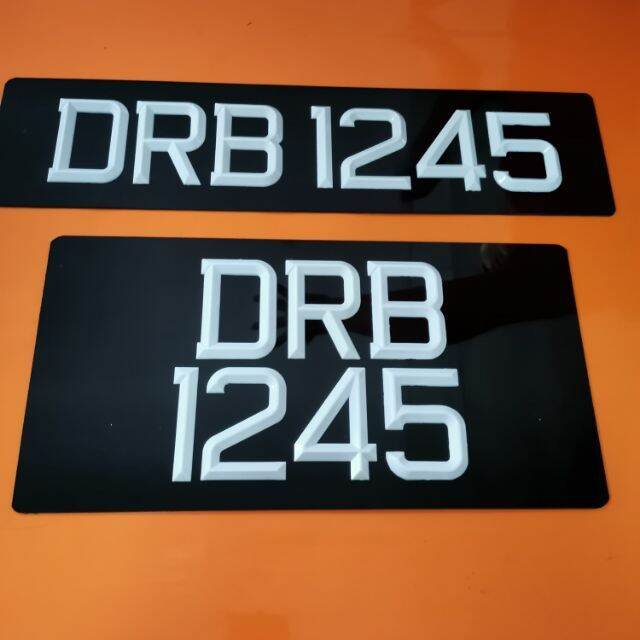 NUMBER PLATE KERETA CODE (12) | Lazada