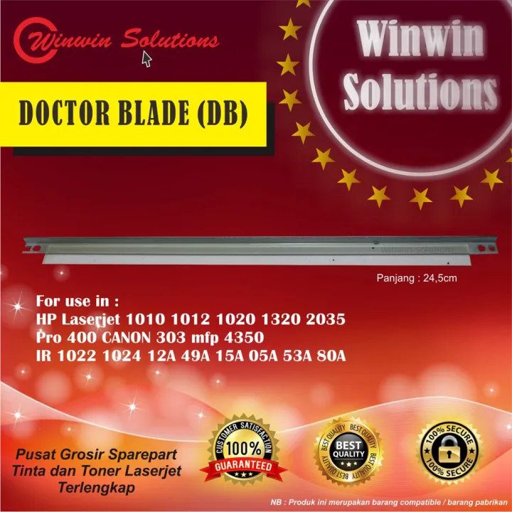 DB HP 12A Doctor Blade p1020 p1010 | Lazada Indonesia